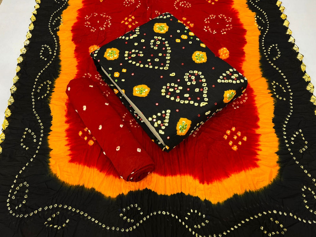 Buy Bandhani Suits and Dress Materials Bandhani Fabrics online in India ...